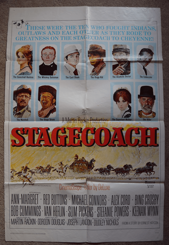 Stagecoach Film Poster - One Sheet