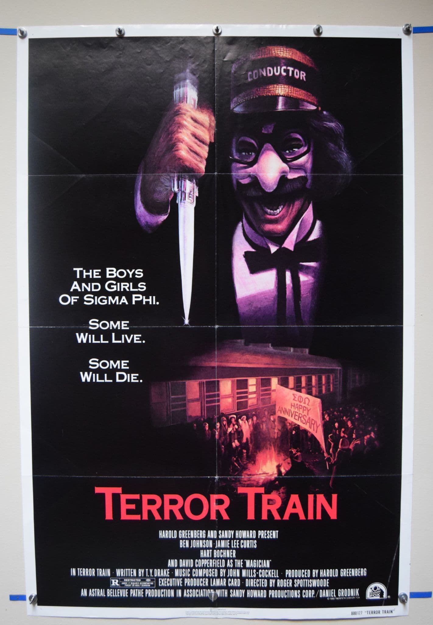 Terror Train 1980 Horror Poster Jamie Lee Curtis - US One Sheet