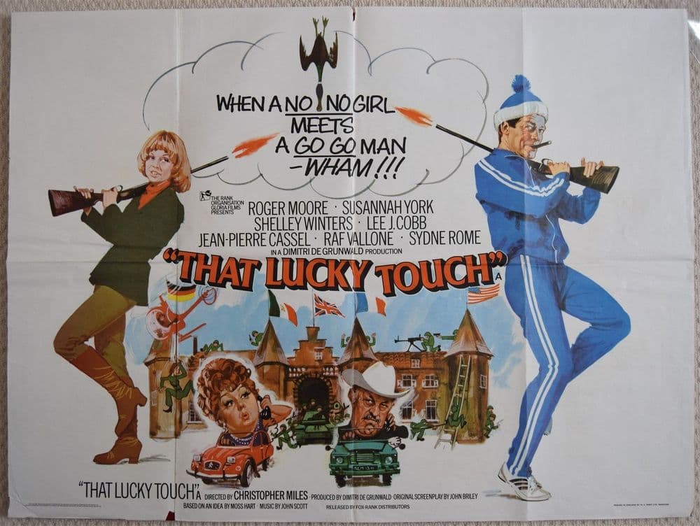 That Lucky Touch Original UK Quad Poster Roger Moore Susannah York 75