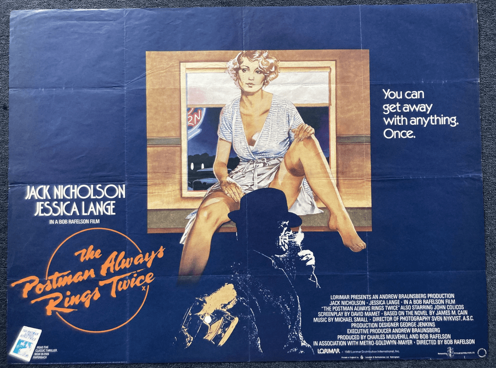 The Postman Always Rings Twice - UK Quad Film Poster Jack Nicholson
