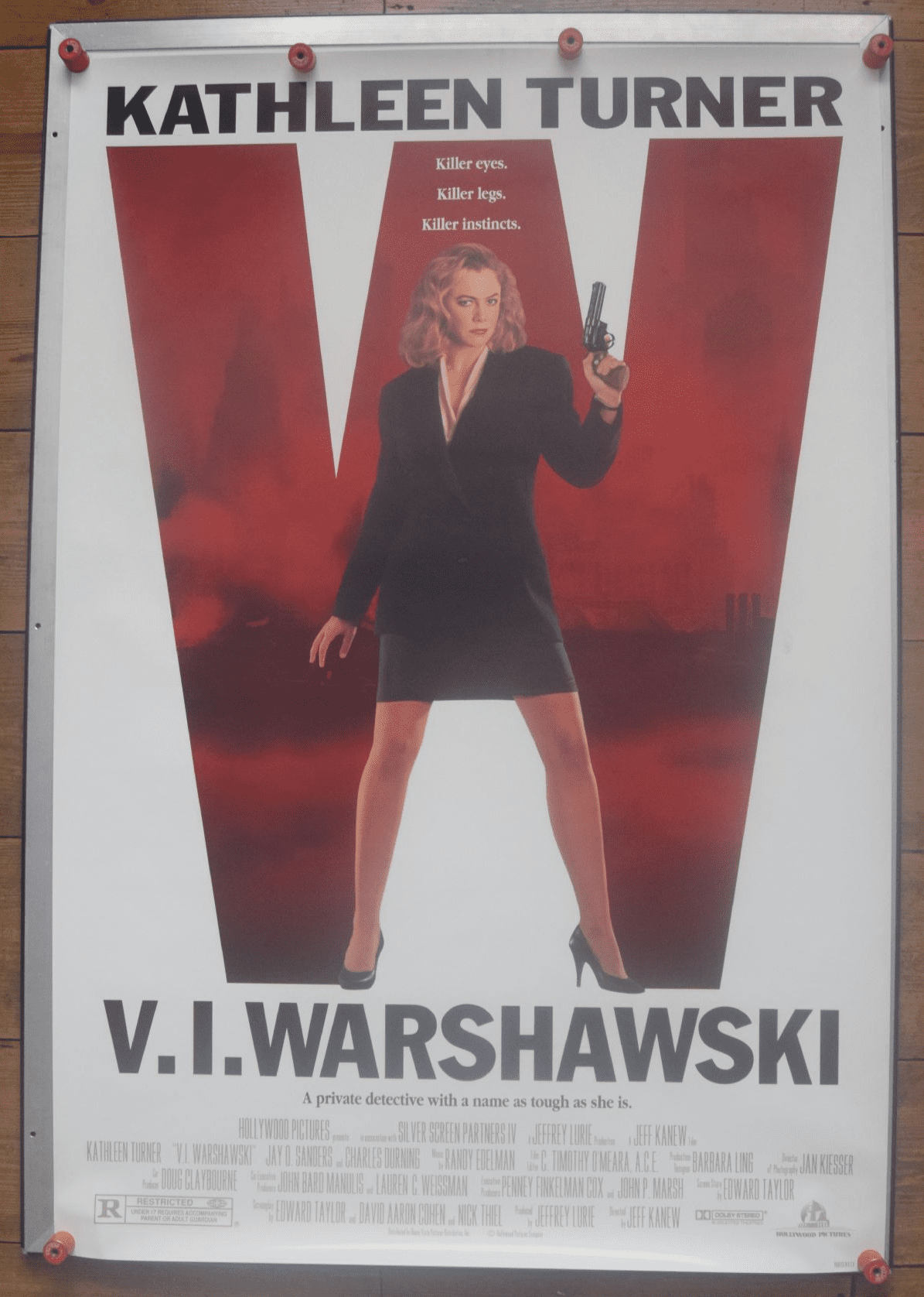 V I Warshawski 1991 - Kathleen Turner US Movie Poster