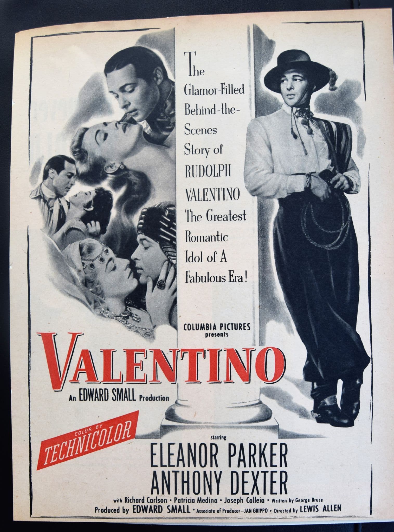 1951 Anthony Dexter Valentino VALENTINO 1951 ELEANOR PARKER ANTHONY