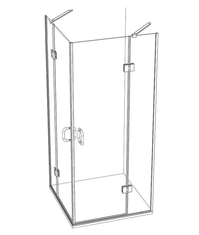 The Shower Lab View 28 Corner Shower Enclosure