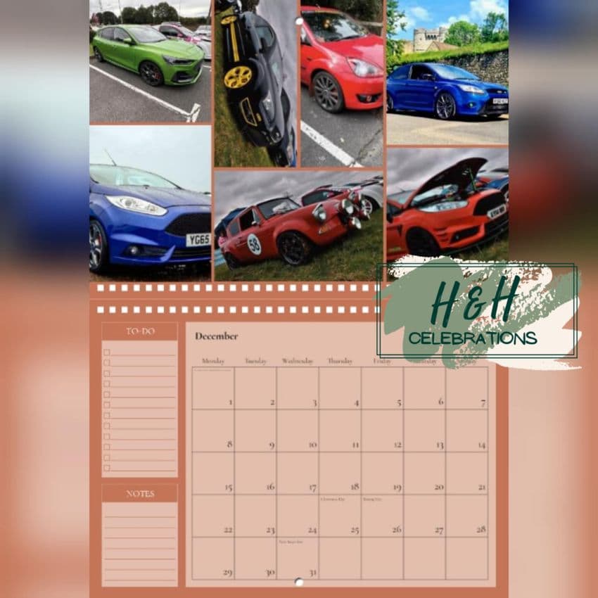 Rolling Oval 2025 Calendar