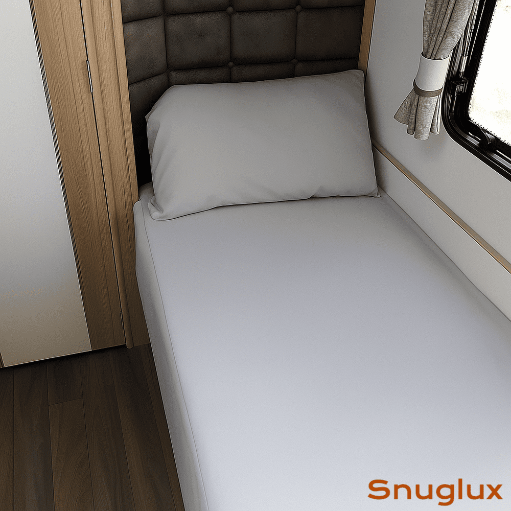 Fixed Single Bed Caravan Bedding | Tailored & UK-Made