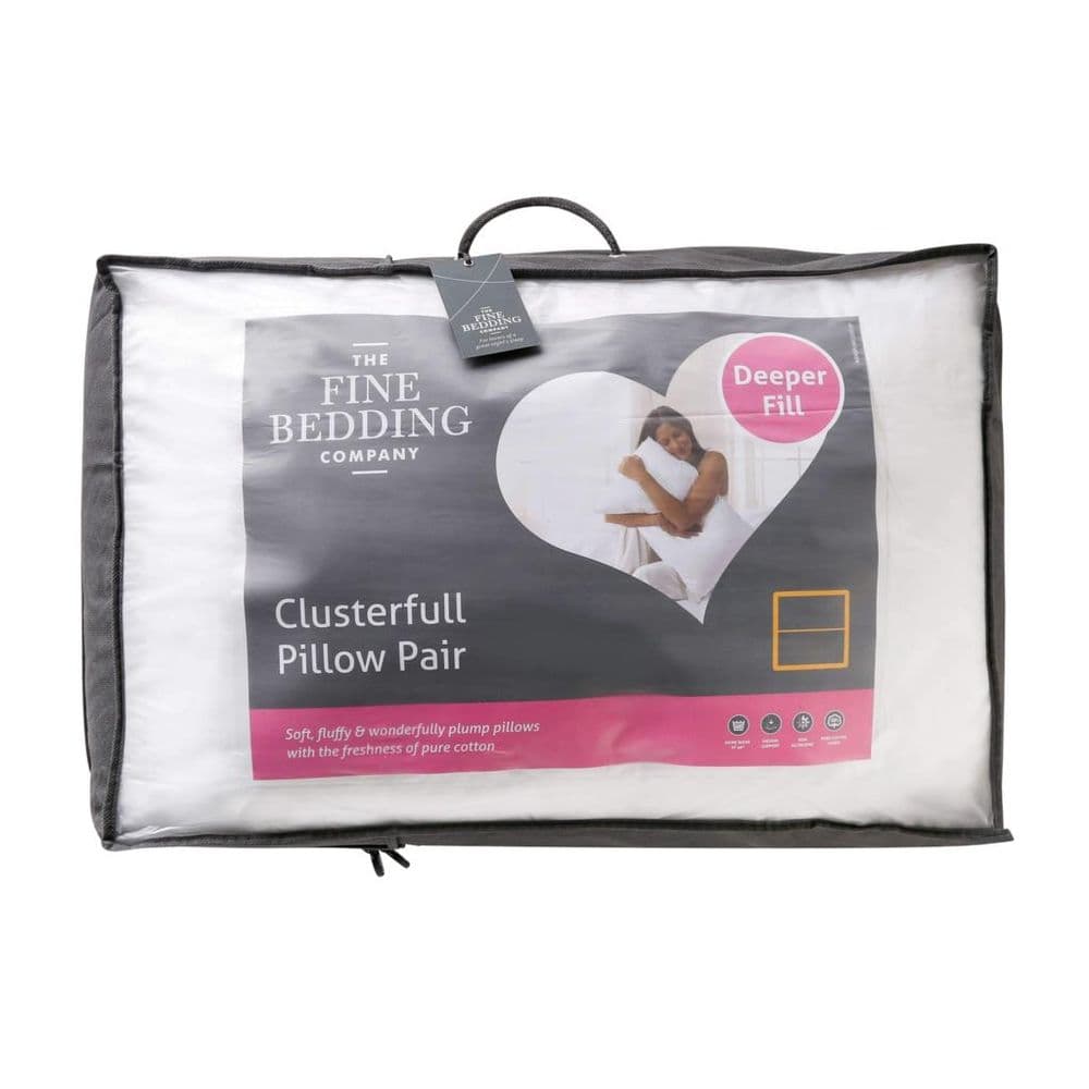 Luxury Cluster Fibre Pillow Pair