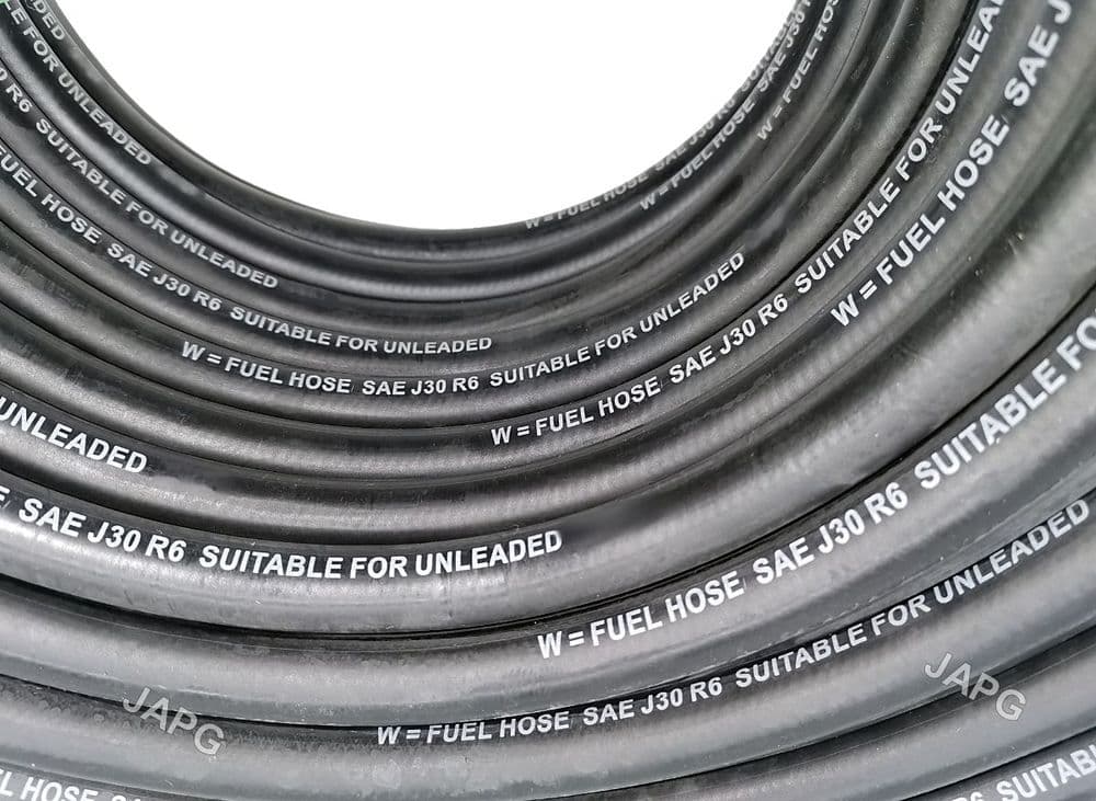 1 Metre of 6mm 1/4" ID Rubber Reinforced Fuel Hose Line Petrol Diesel Pipe
