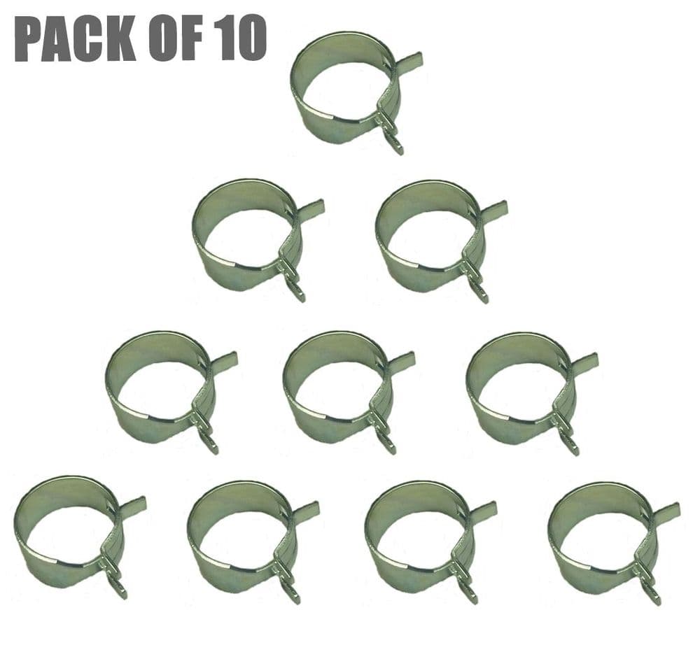 Fuel Pipe Hose Clamp Clips Pack Of 10 Briggs & Stratton Quantum Intek ...
