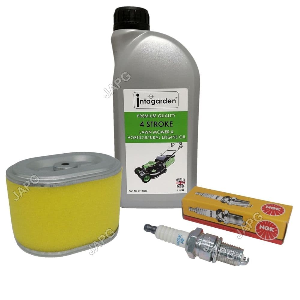 Service Kit for Honda GX140 GX160 GX200 Engine Air Filter NGK Spark ...