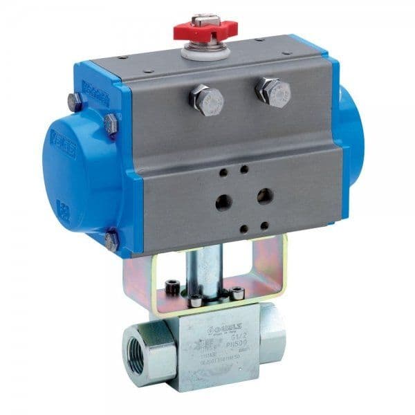 1/2" Air Op 500 Bar H P Actuated Valve High Pressure