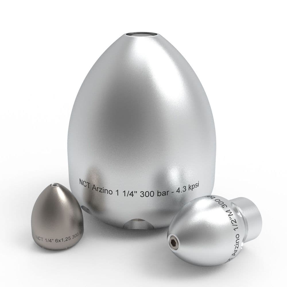 1/2& x22; Female Egg Nozzle with M6 Steel Inserts