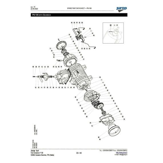 Jurop PN-RV-LC Oil Pump Drive Pin