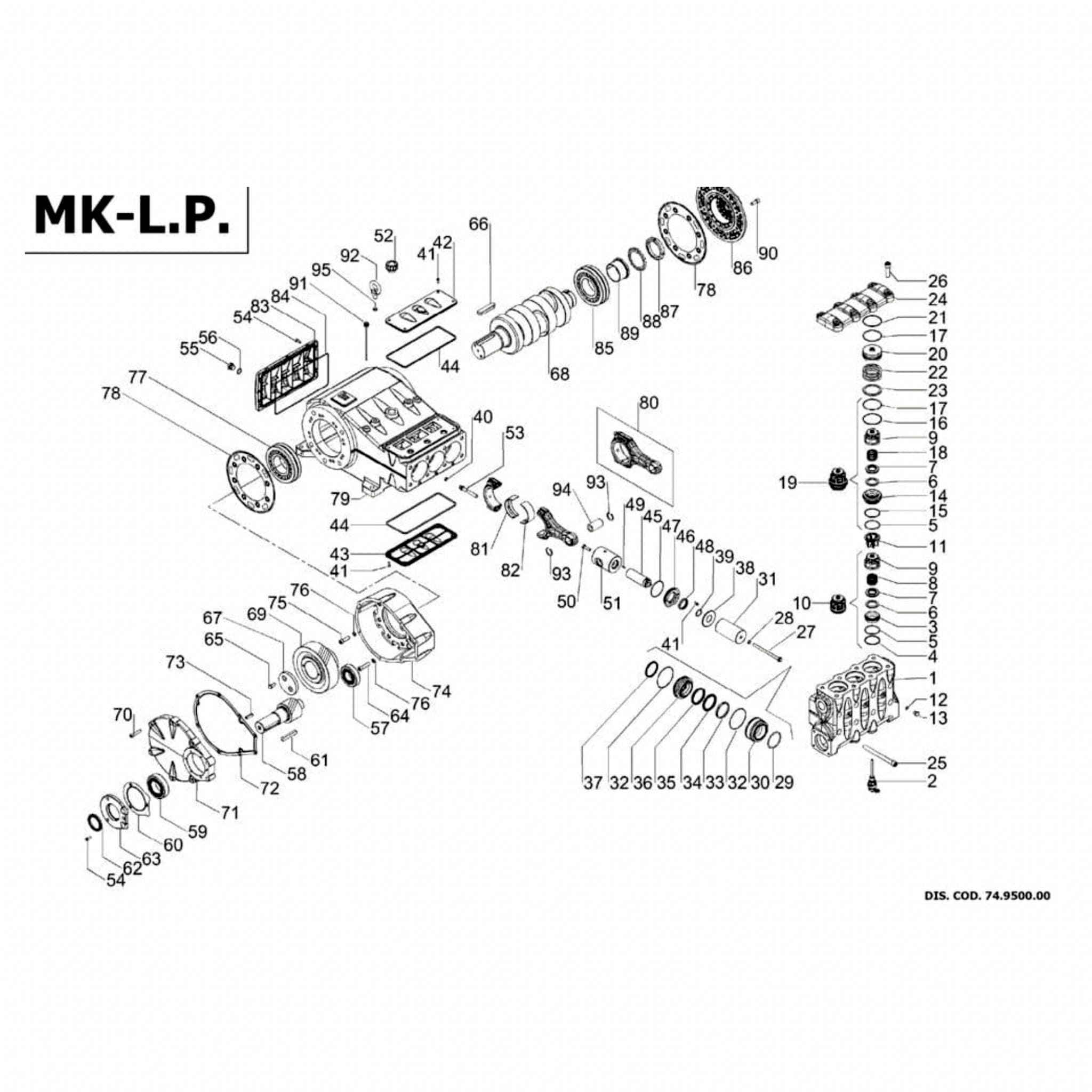 MK55 60 65 Suction Valve Assembly Pos no 10