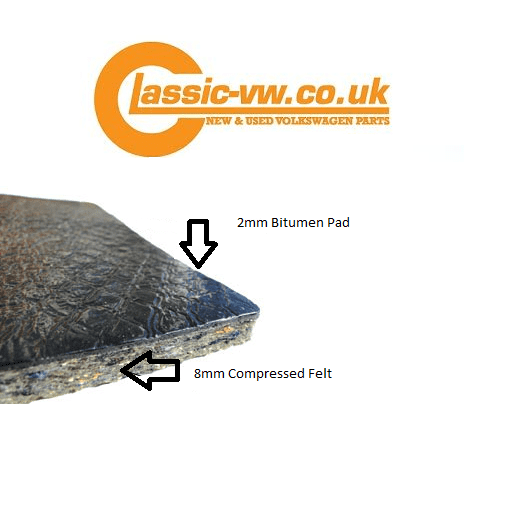 Bitumen Capped Felt Underlay Pads Sound Deadening