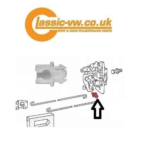 Door Lock Rod & Sunroof Clip 191837199 Mk1 Golf Mk2 Golf Jetta Caddy ...