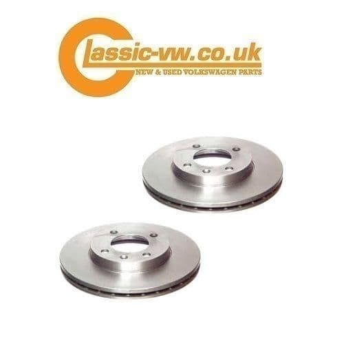 Front Brake Disc Set Vented 256mm Premium 321615301D Mk1 / 2 / 3 Golf ...