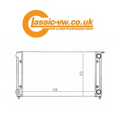 Mk1 Golf GTI Radiator 321121253AL Mk2 Golf Jetta Caddy