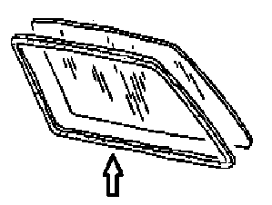 Mk1 Golf Rear Window Screen Seal Chrome Trim 171845521A