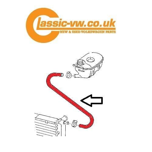 Radiator Hose Expansion Tank To Radiator 443121107A