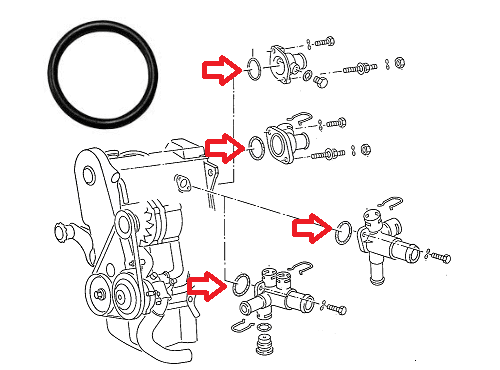 Water Flange Seal 037121687