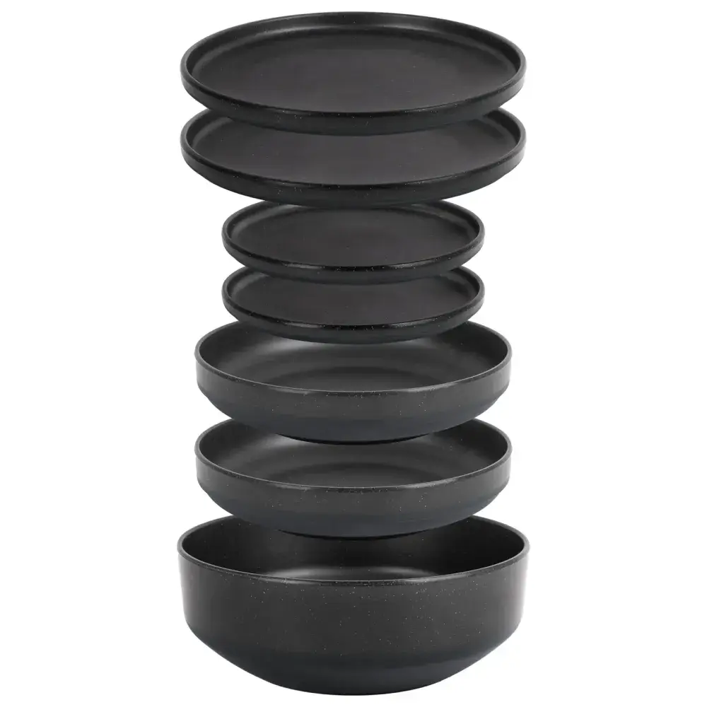 Brunner 6 in 1 Odette Tableware Set - Double Black