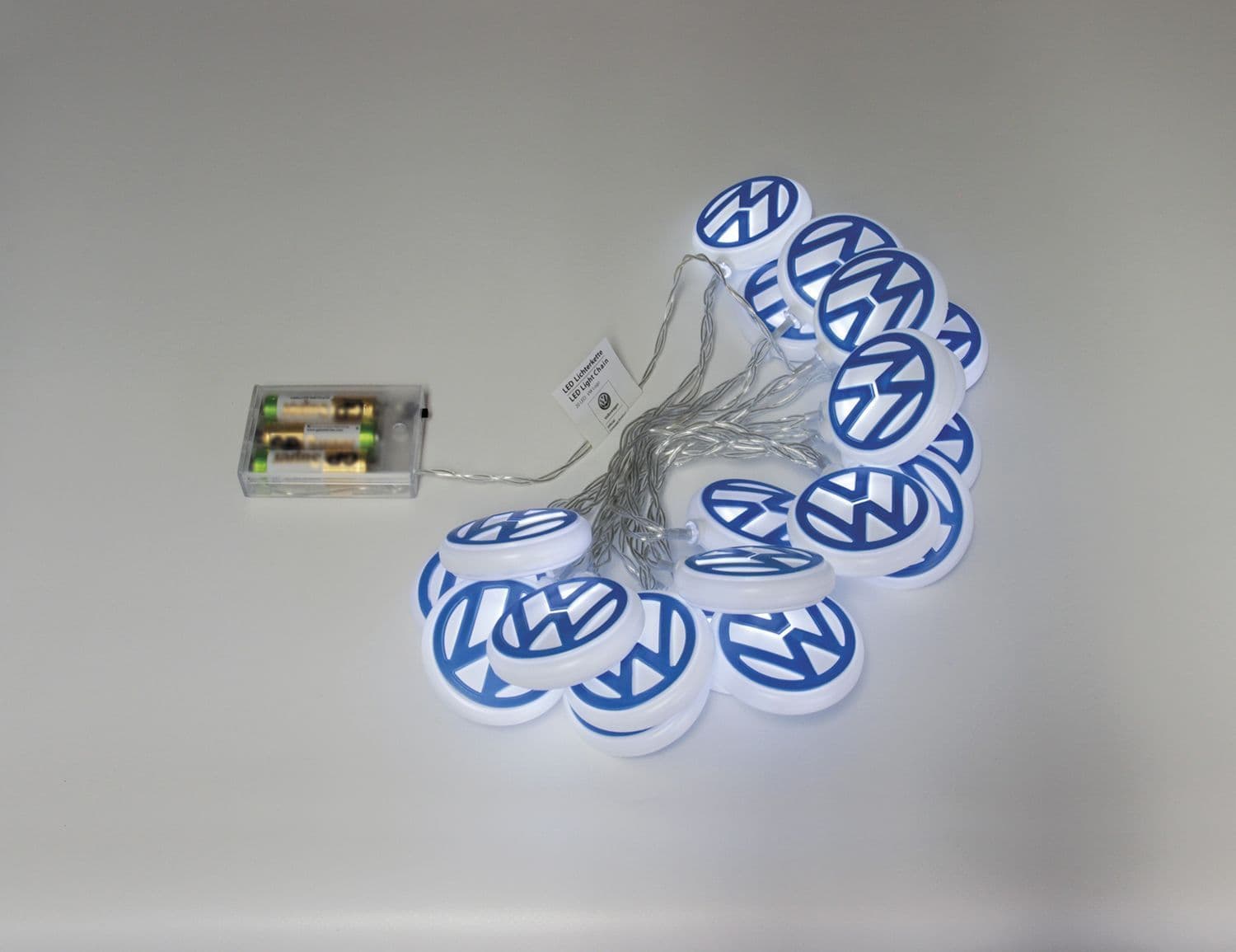 VW Logo LED String Lights