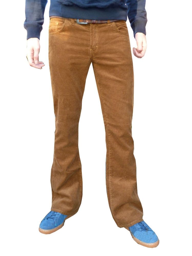 Bootcut Cords - Boot Cut Corduroy Ginger Cochise Trousers - Tobacco Tan ...