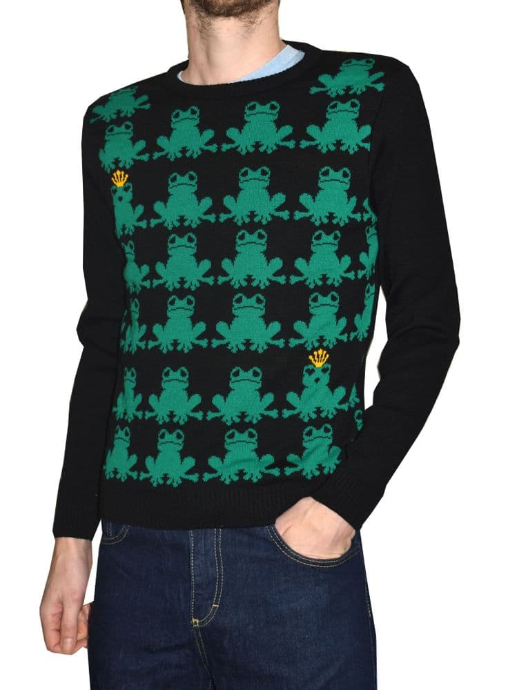 Froggy - Frog Jumper - Green and Black