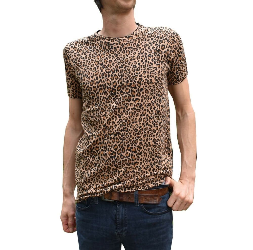Leopard Tee - Leopard Print T-Shirt - Natural