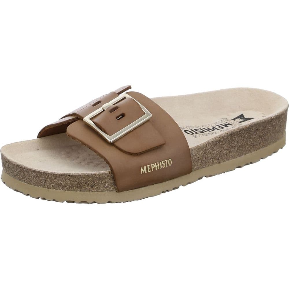 Mephisto Mabel Women s Leather Sandals - Camel