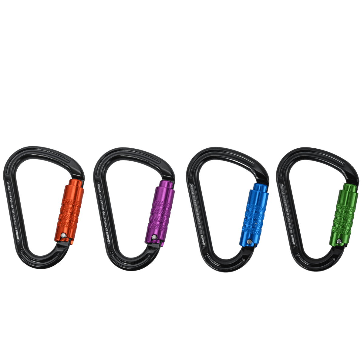 Harkie Triple Locking HMS Carabiners Pack of 4