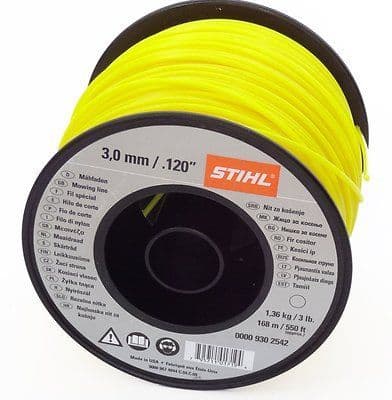 Stihl Round Yellow Strimmer Line Wire 3mm x 162 Metre Reel