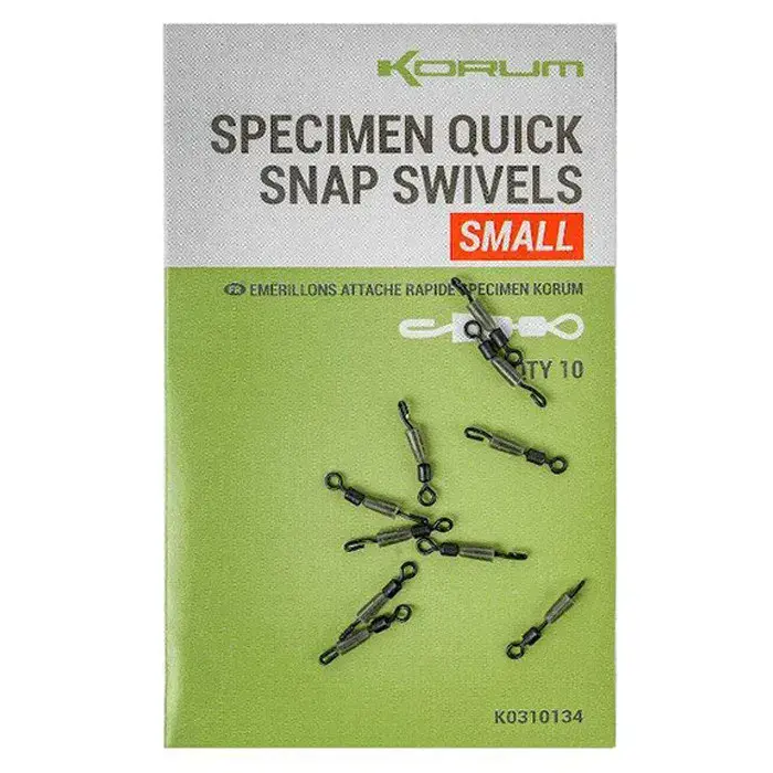 Korum Specimen Quick Snap Swivels