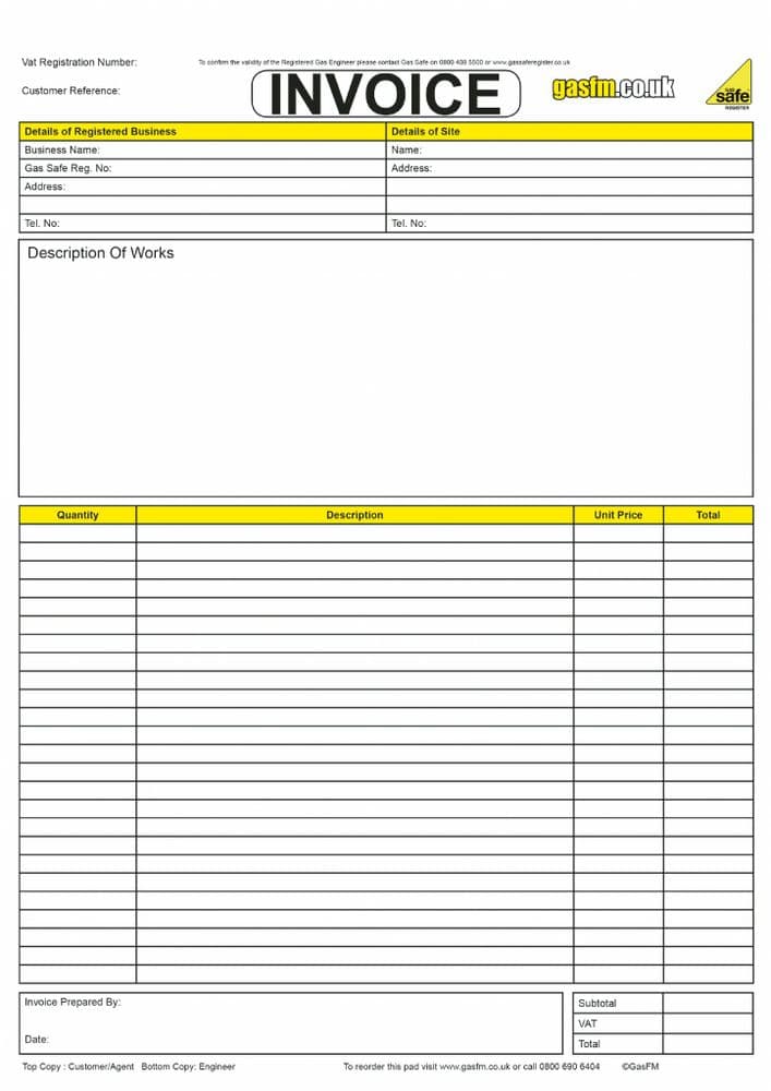 Invoice Pad