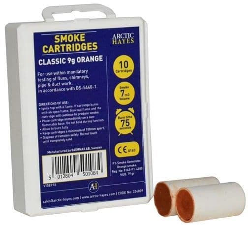 Orange 9 - Hi-Viz Orange Smoke Cartridges Pack of 10