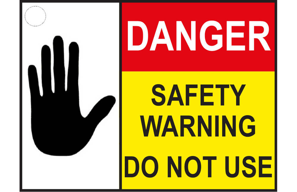 Pack Of Do Not Use Warning Tags