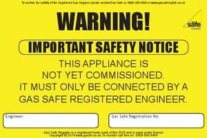 Pack of Uncommissioned Appliance Labels