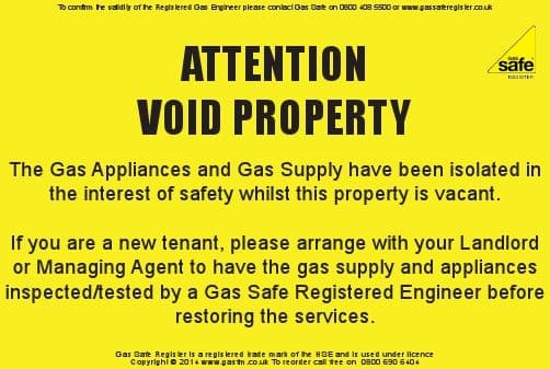 Pack of Void Property Labels