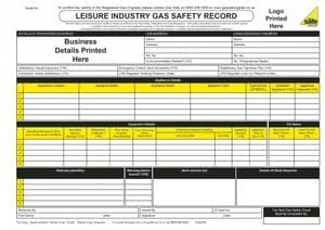 Personalised Leisure Industry Gas Safety Record