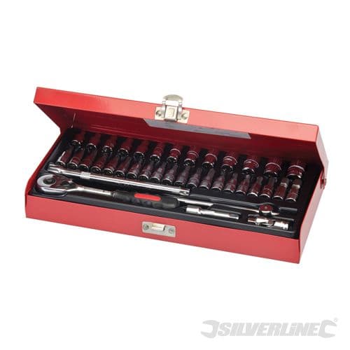 Socket Wrench Set 1/4" Drive Metric 38pce