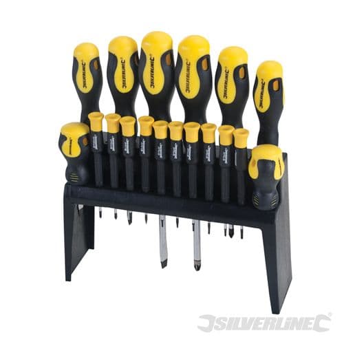 Soft-Grip Screwdriver Set 18pce