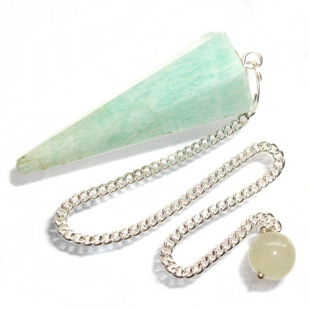 Amazonite Pendulum Dowsing Crystal Point