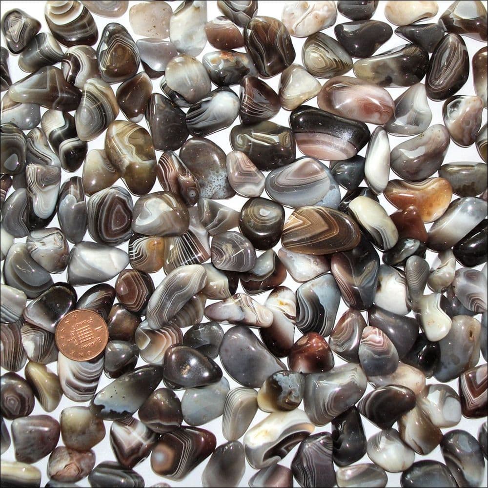 Banded Botswana Agate Tumble Stone