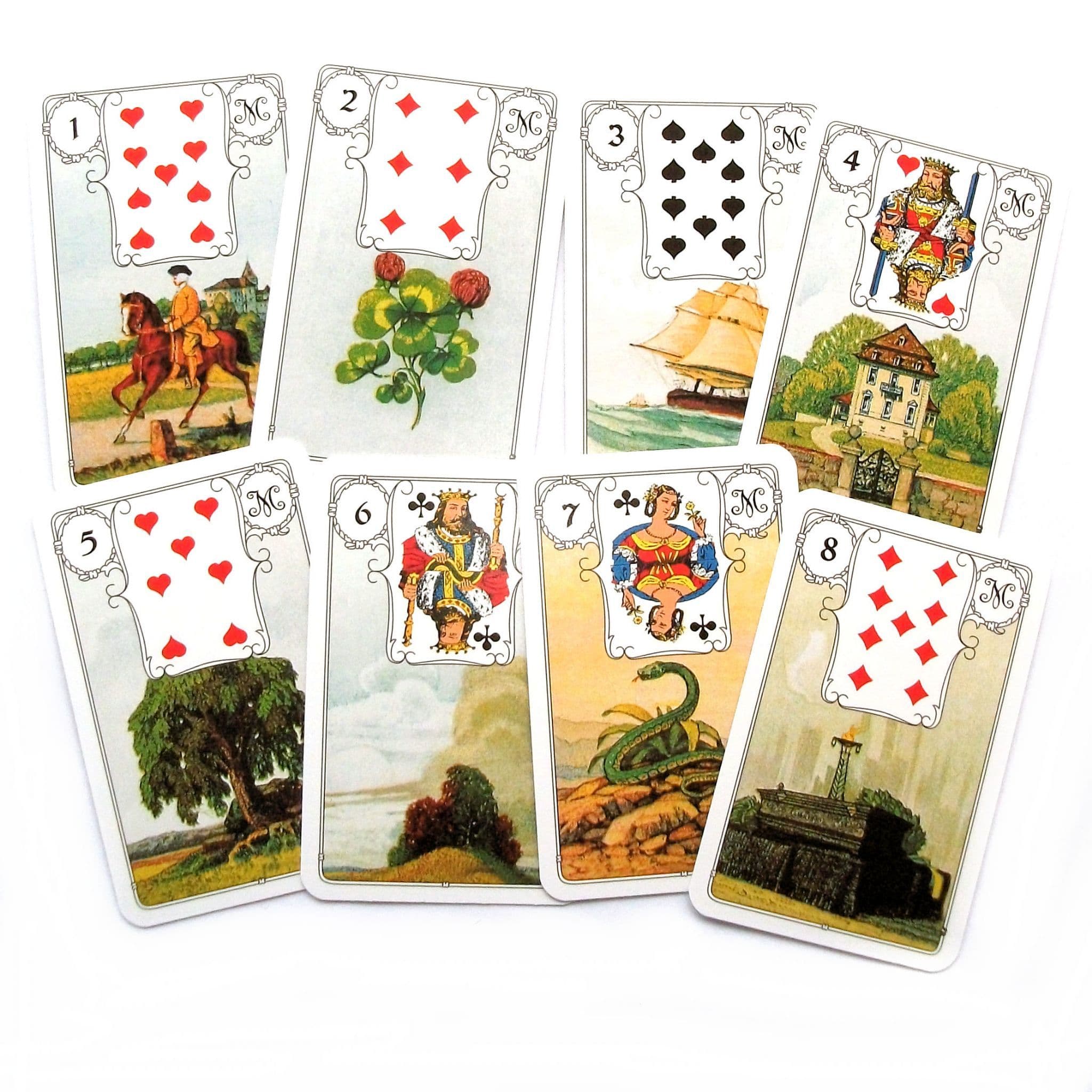 Blue Owl Oracle Lenormand Cards