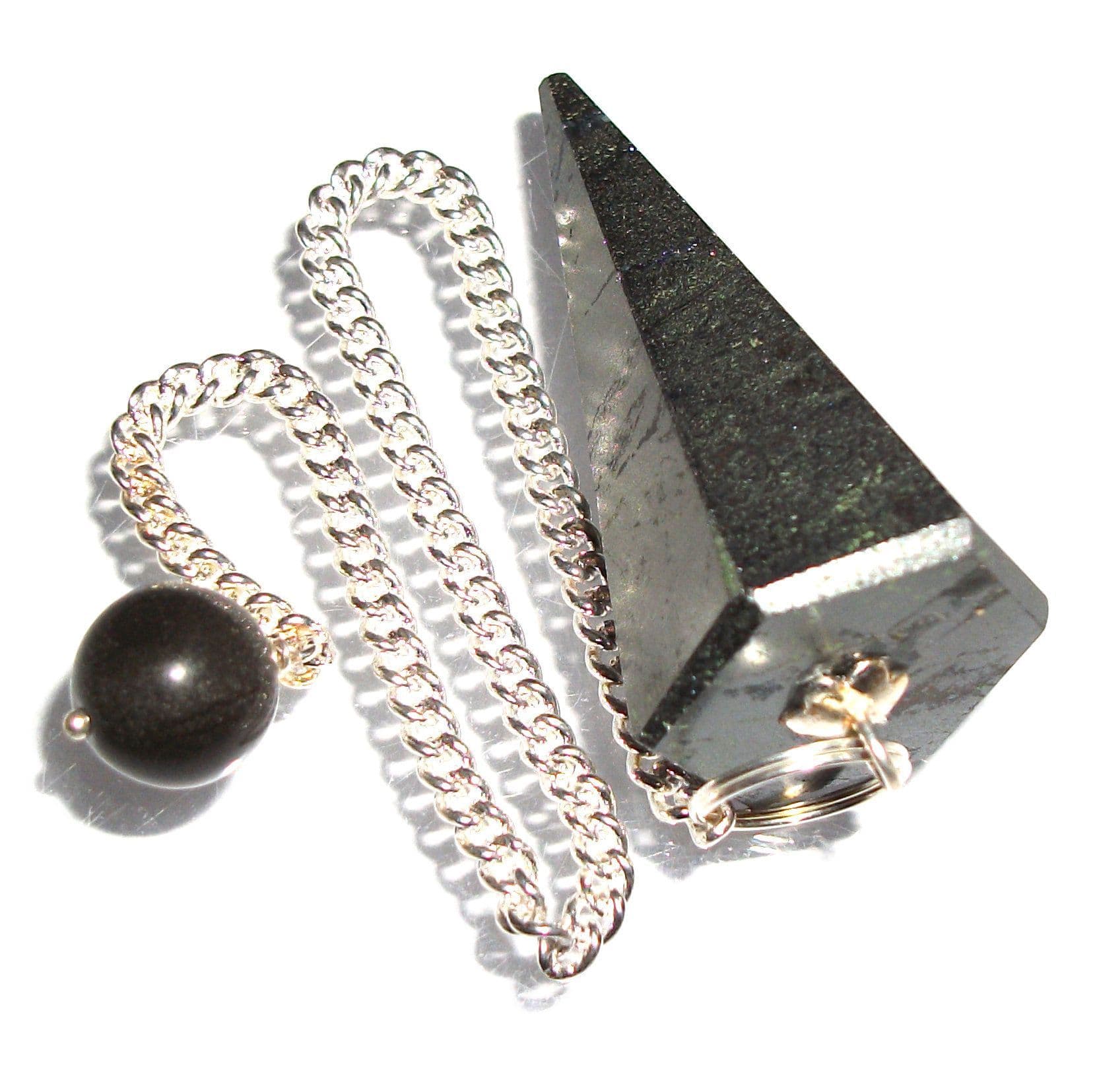 Hematite Dowsing Pendulum Crystal Point