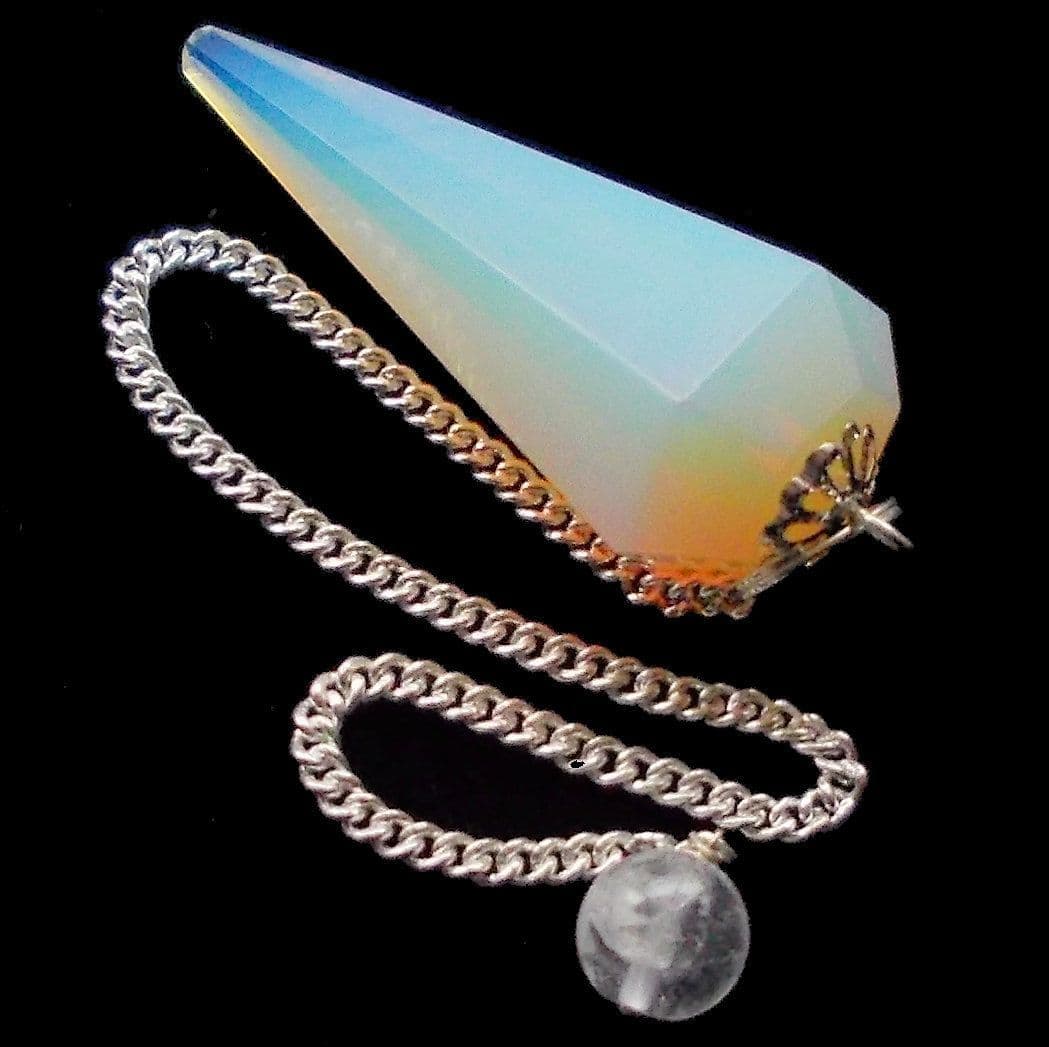 Opalite Pendulum Dowsing Crystal Point
