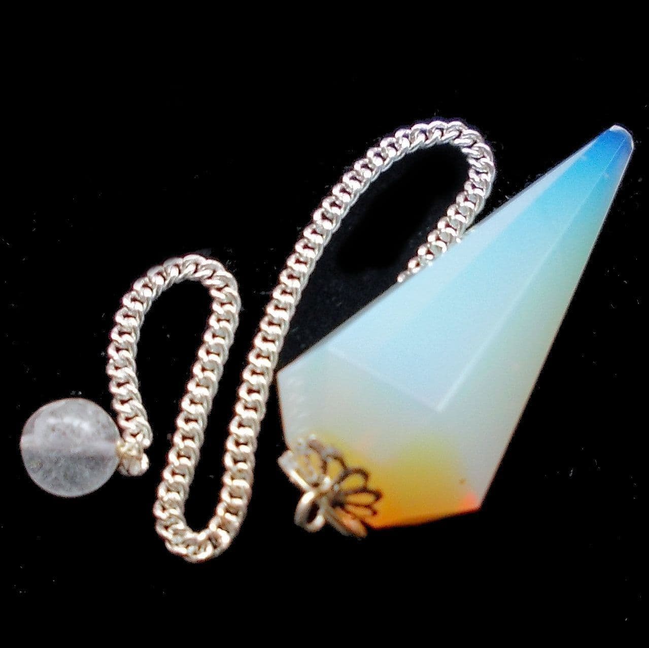 Opalite Pendulum Dowsing Crystal Point