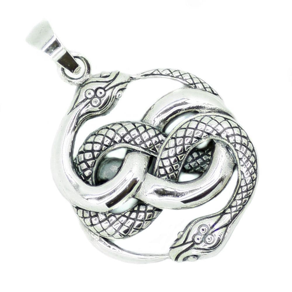 Ouroboros Purification Sigil Silver Pendant P029