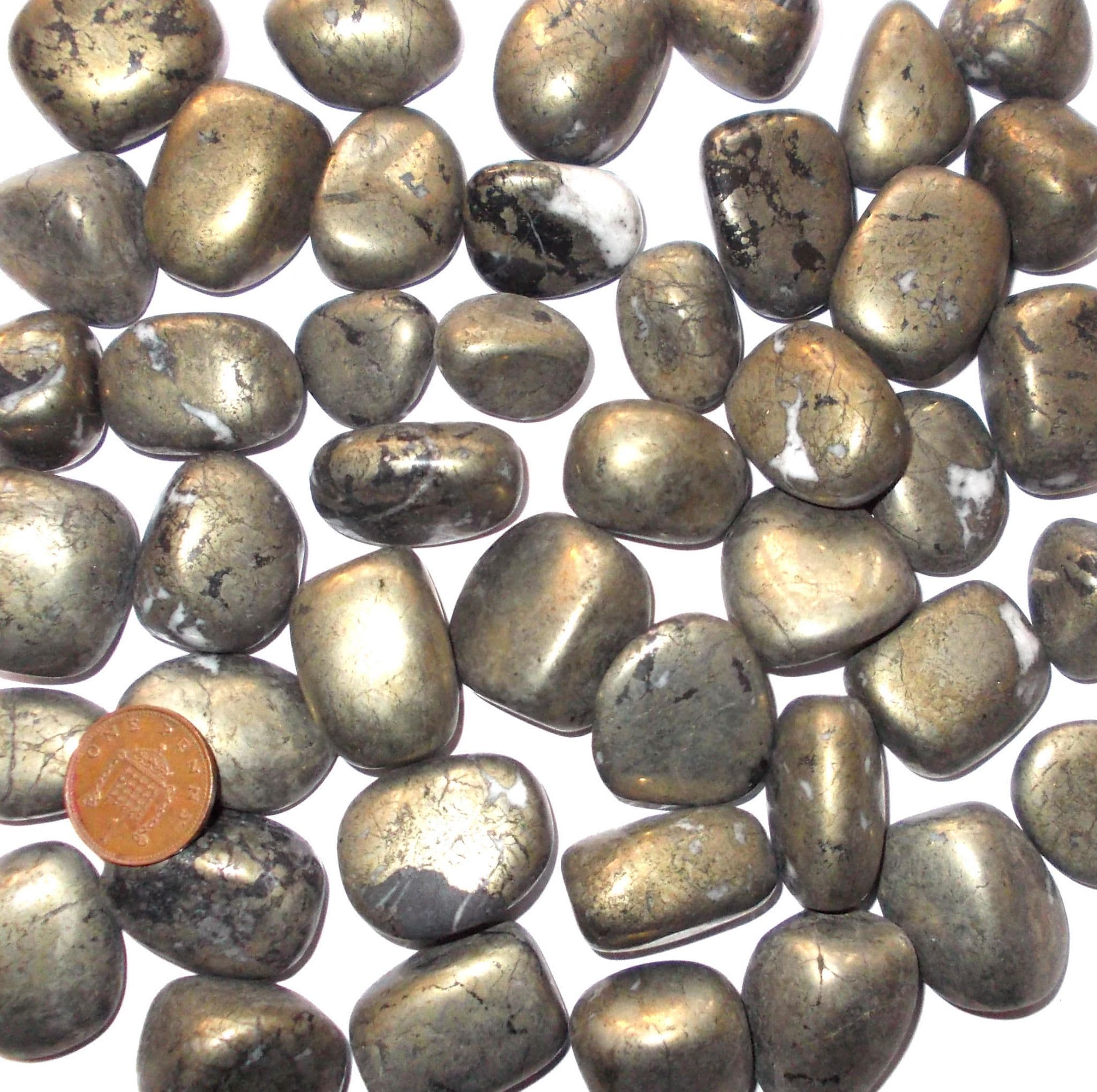 Pyrite Chispa Tumblestone