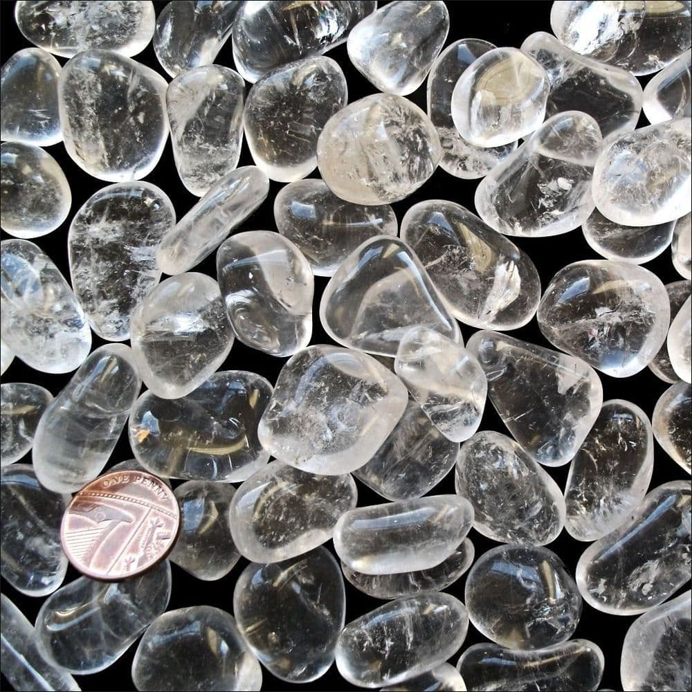 Rock Crystal Clear Quartz Tumblestone Medium Size